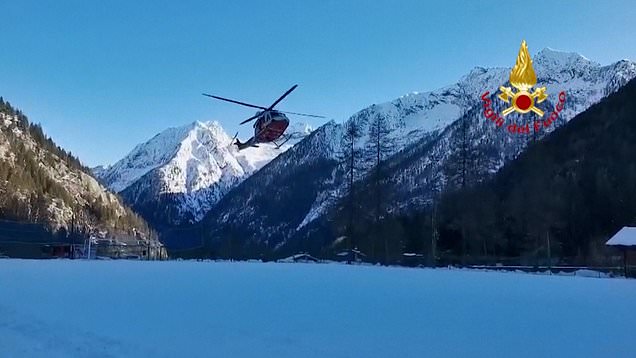 Rescue helicopters fly over Alps after cable car collision leaves 100 ...