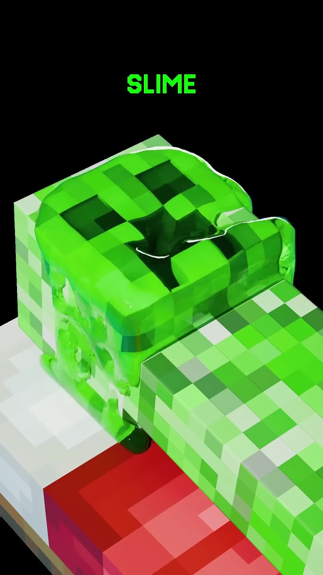 Minecraft creeper vs fluid simulation! #minecraft #blender #3danimation ...