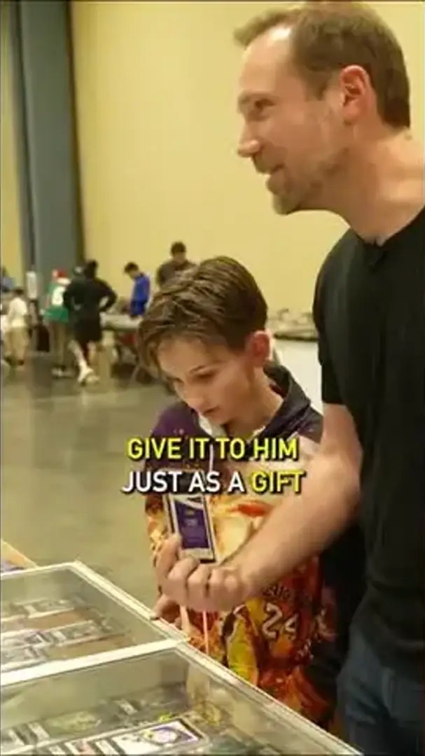 We surprised him with a $1,200 card!