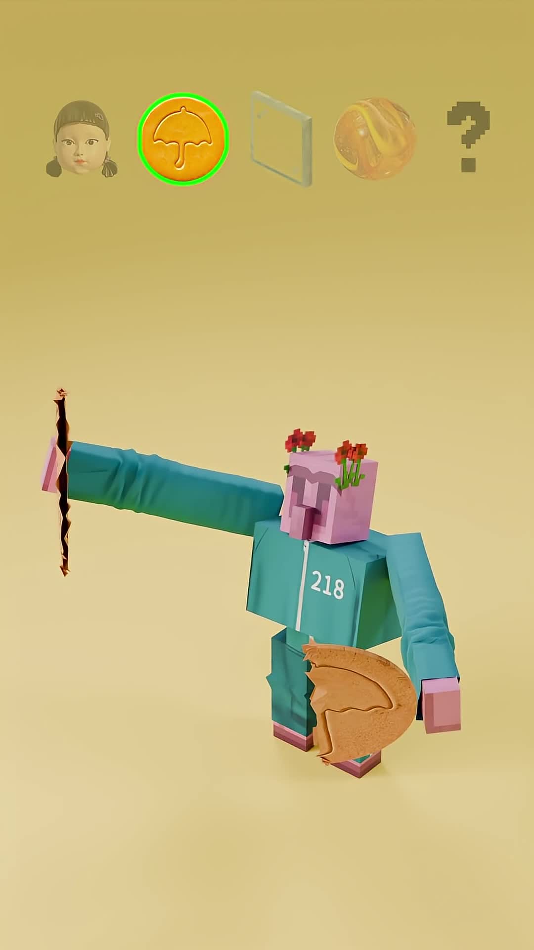 Iron golem vs Squid Game in Minecraft satisfying 3D simulation