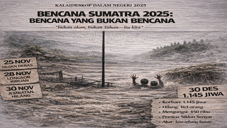 Catatan akhir tahun: Bencana Sumatra 2025, dampak deforestasi dan ...