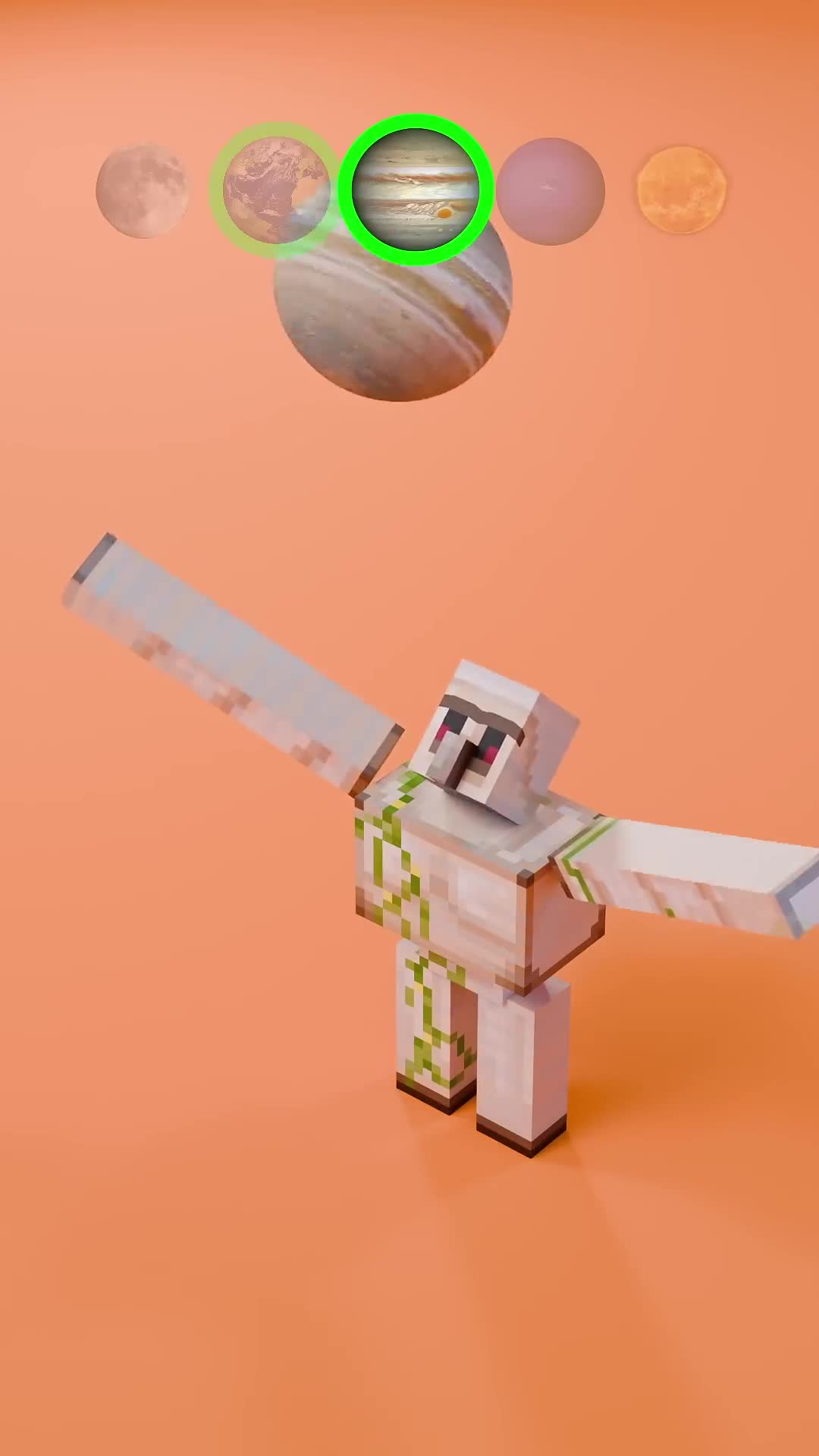 Minecraft iron golem vs plants satisfying 3D animations feat. real life ...