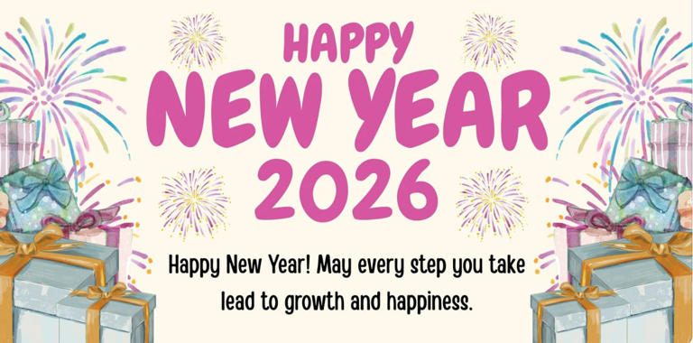 Happy New Year 2026: 50+ wishes, images, greetings, messages, WhatsApp ...