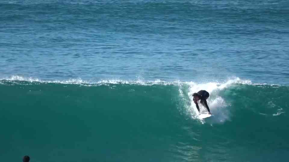 First session on a new board in unfamiliar water