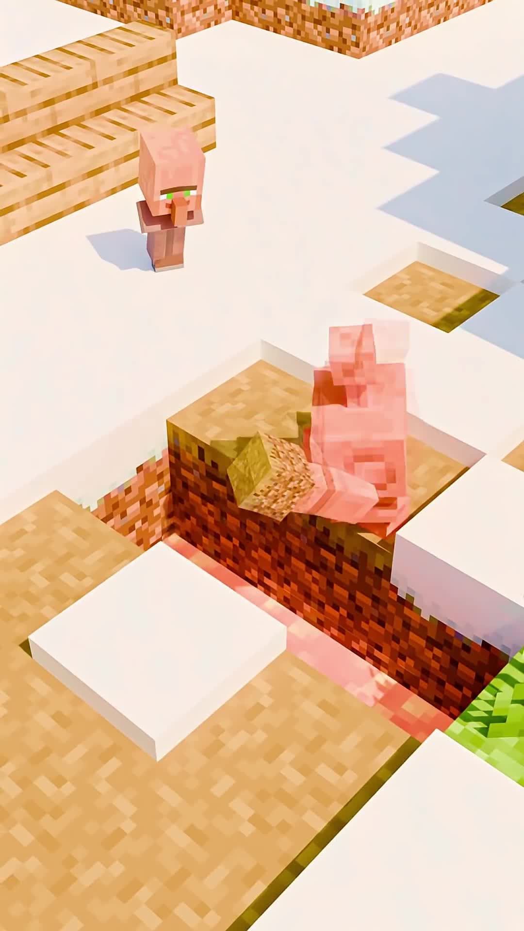 Minecraft baby villager vs bullies evil villager and zombie | Feat ...