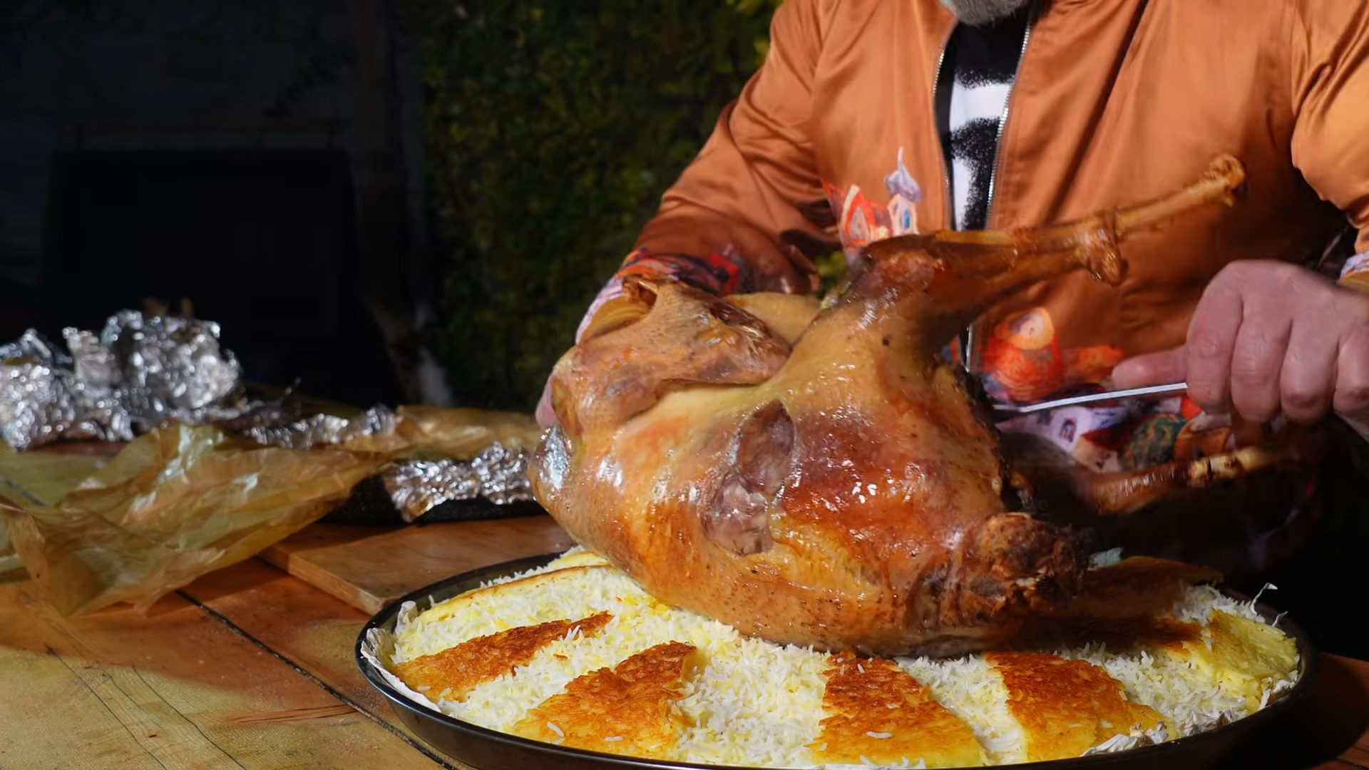 How do you smoke a turkey bigger than your oven?