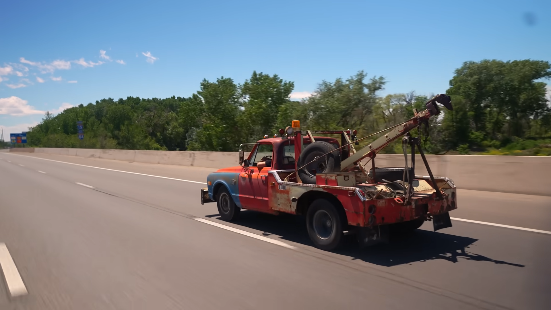 This guy bought a 1968 tow truck and put it straight to work