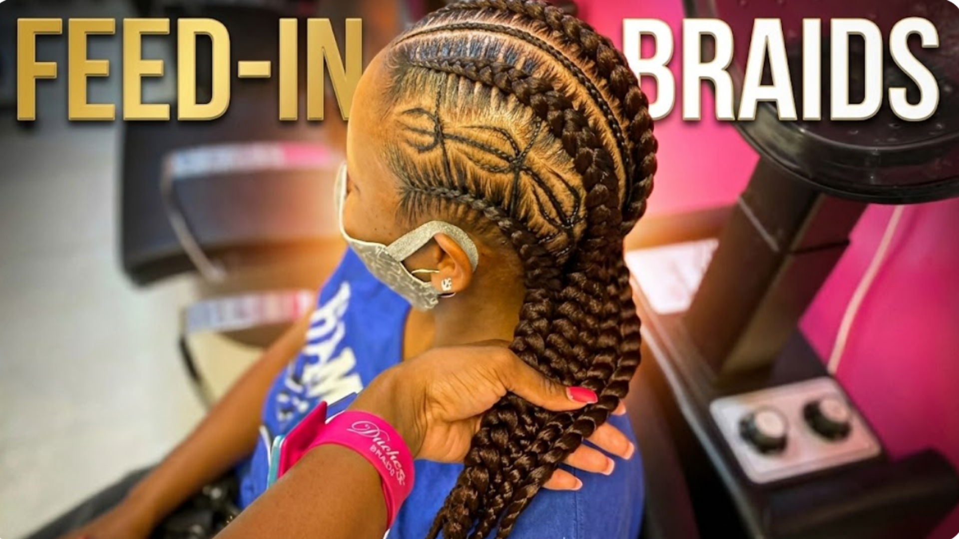 Another beautiful transformation: Feed-in braids