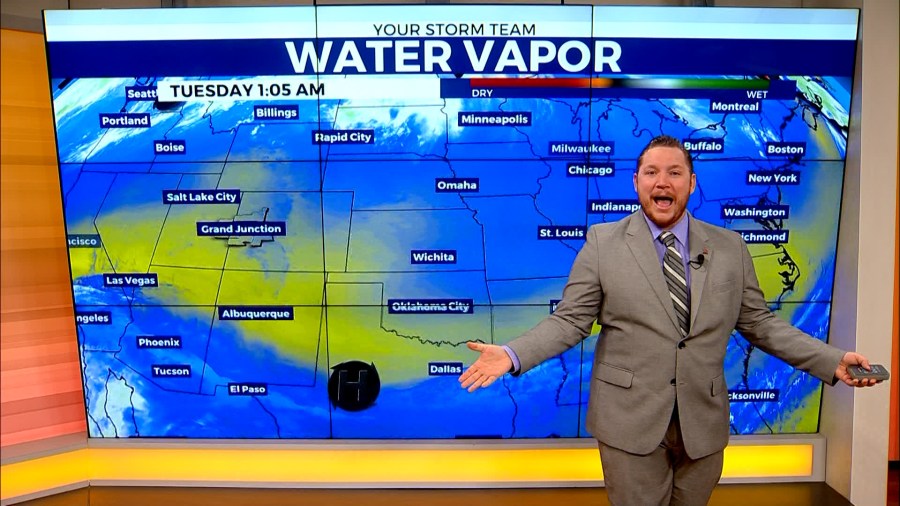 Clear conditions today lead to increased clouds tomorrow