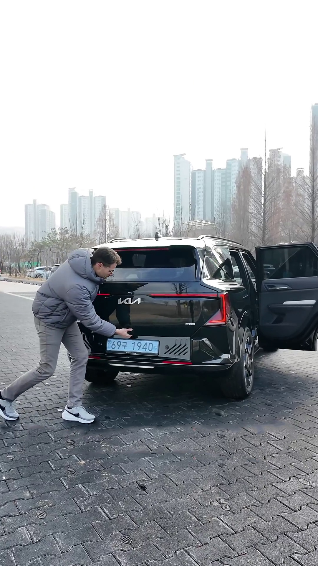 Kia EV5 with a large trunk