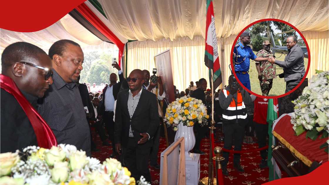 Jirongo burial: Uhuru, Edwin Sifuna receive thunderous applause while ...