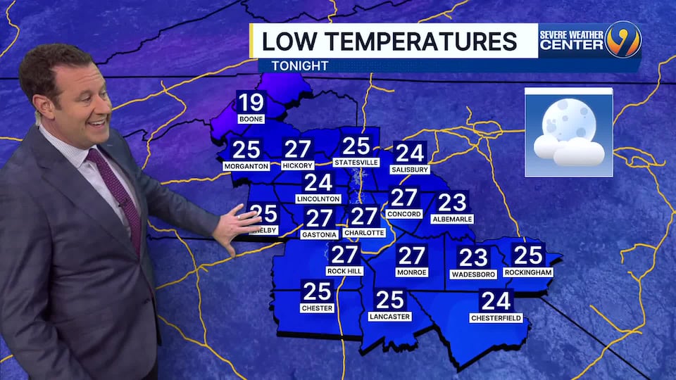 Tuesday morning's forecast with meteorologist Keith Monday