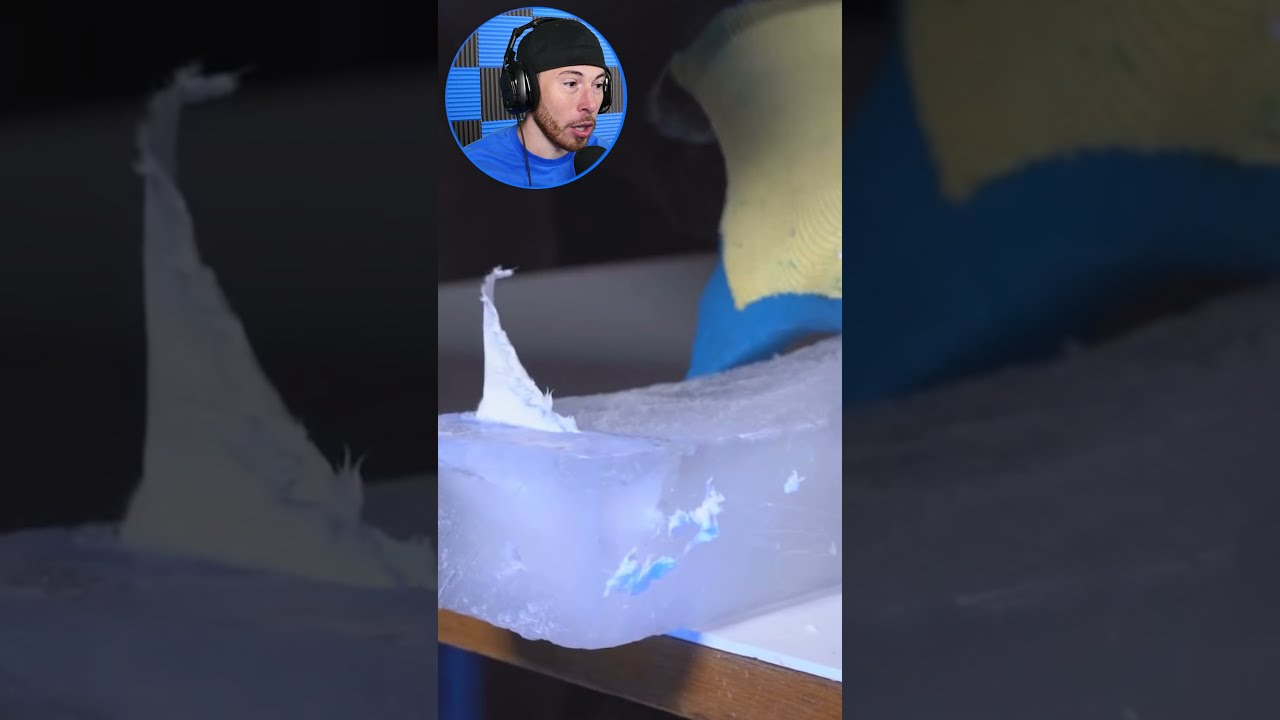 Experiments comparing the effects of paper versus ice