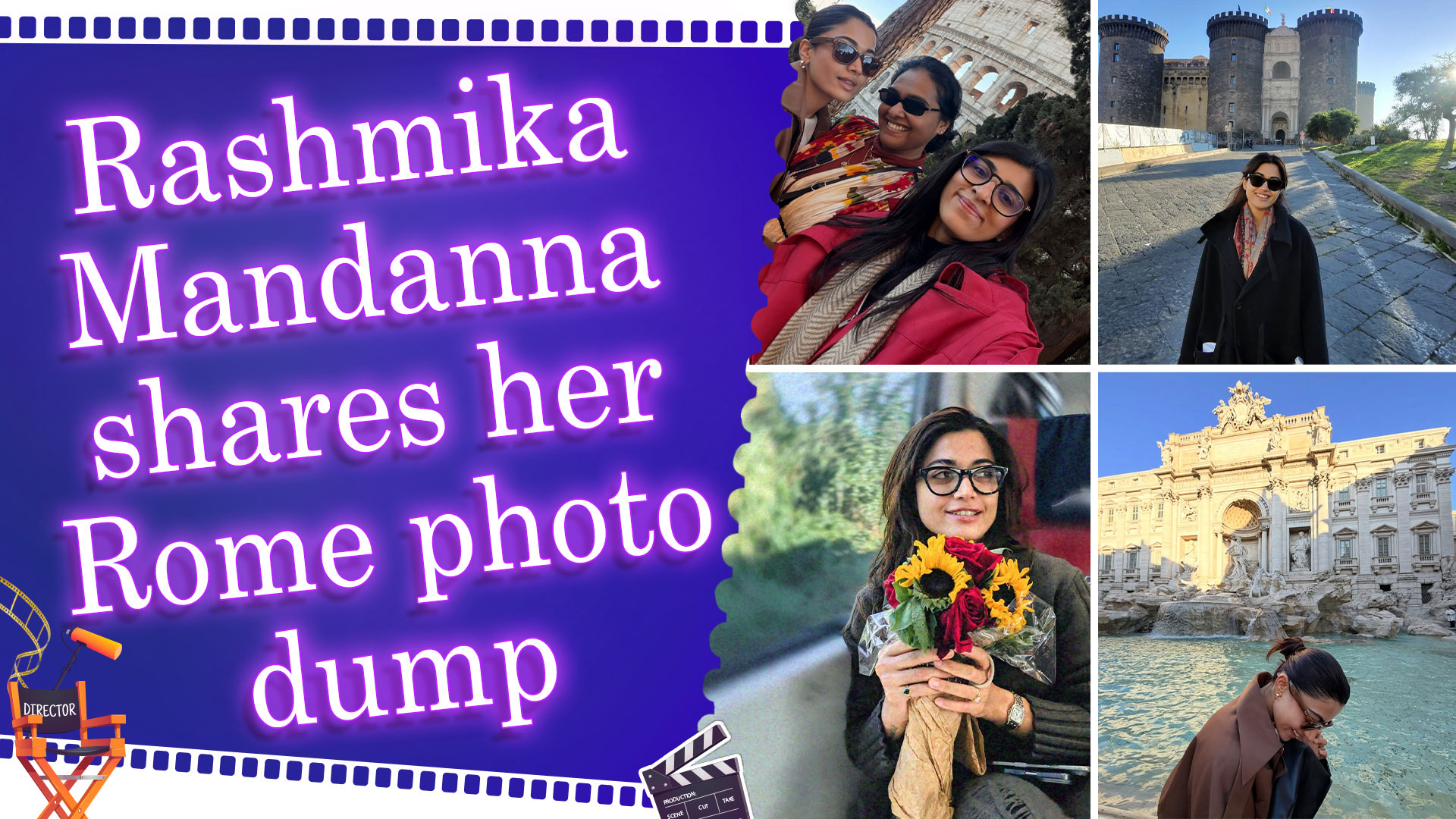 Rashmika Mandanna shares dreamy Rome vacation photos, poses at iconic ...