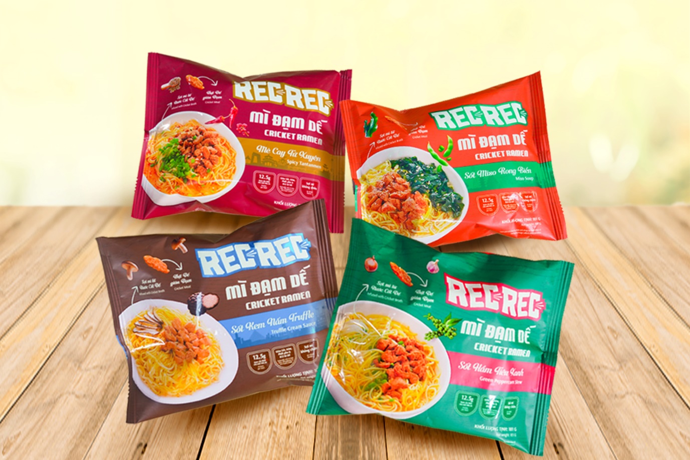 Rec Rec đưa đạm dế vào thực đơn người trẻ hiện đại