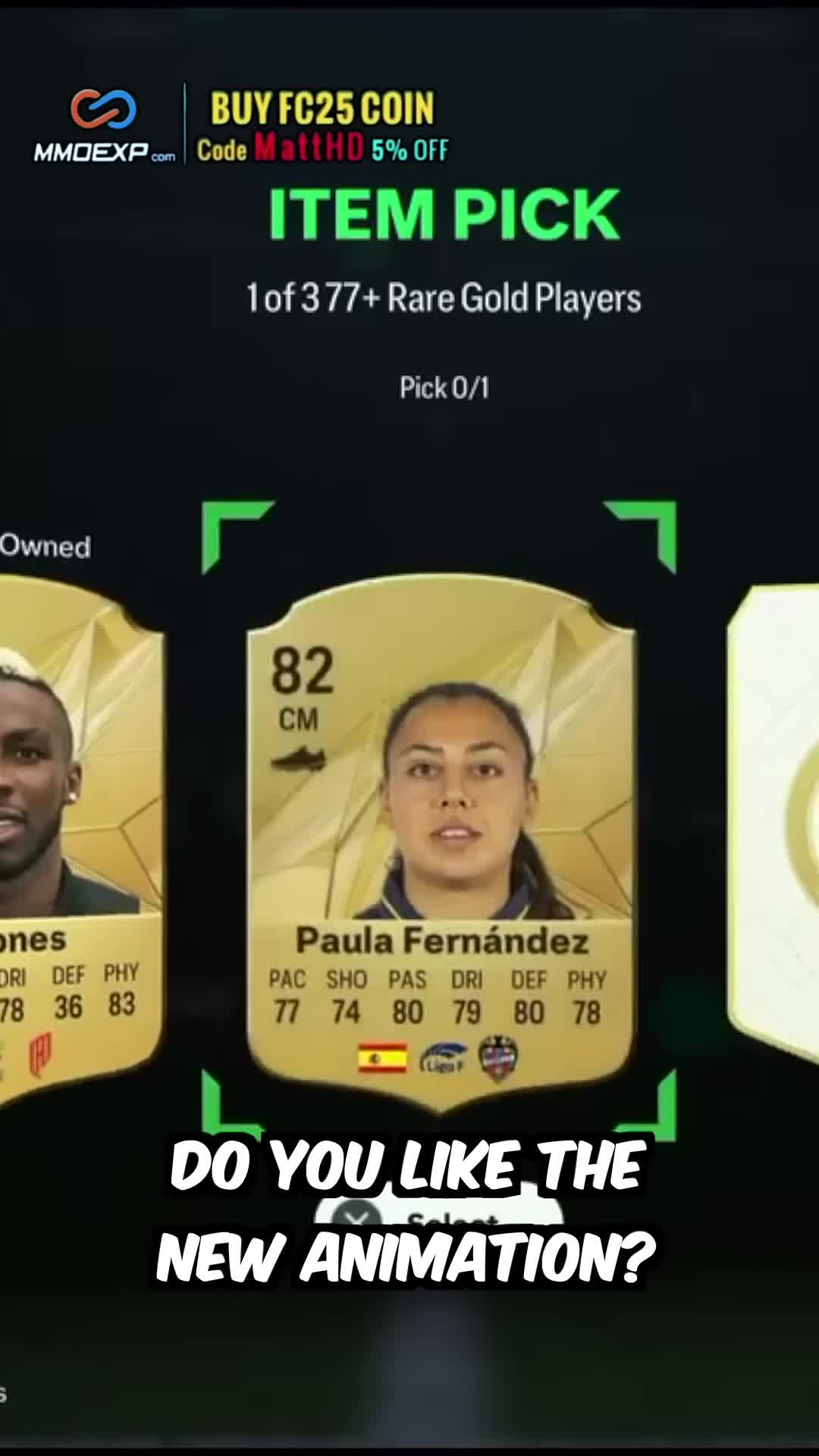 EA released a new player pick animation!