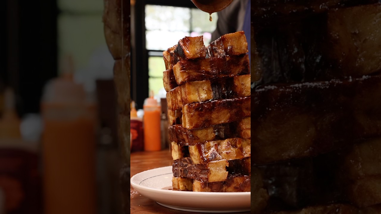 Make homemade French toast sticks with crispy edges