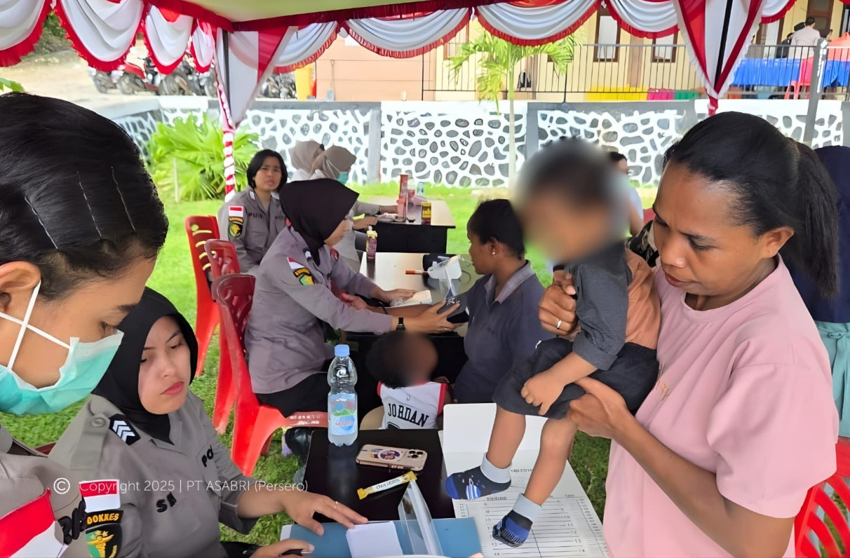Turunkan angka stunting, ASABRI & Polda Papua gelar program tuntas