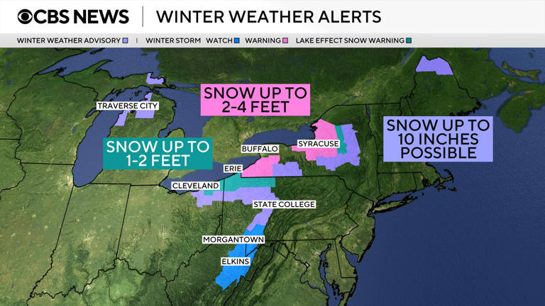 Bomb cyclone winter storm bringing more snow and fierce winds