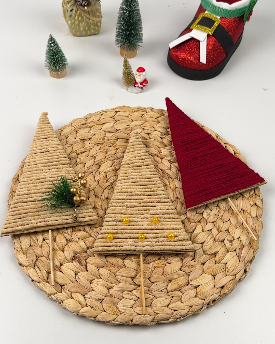 Cozy Christmas tree craft idea🎄