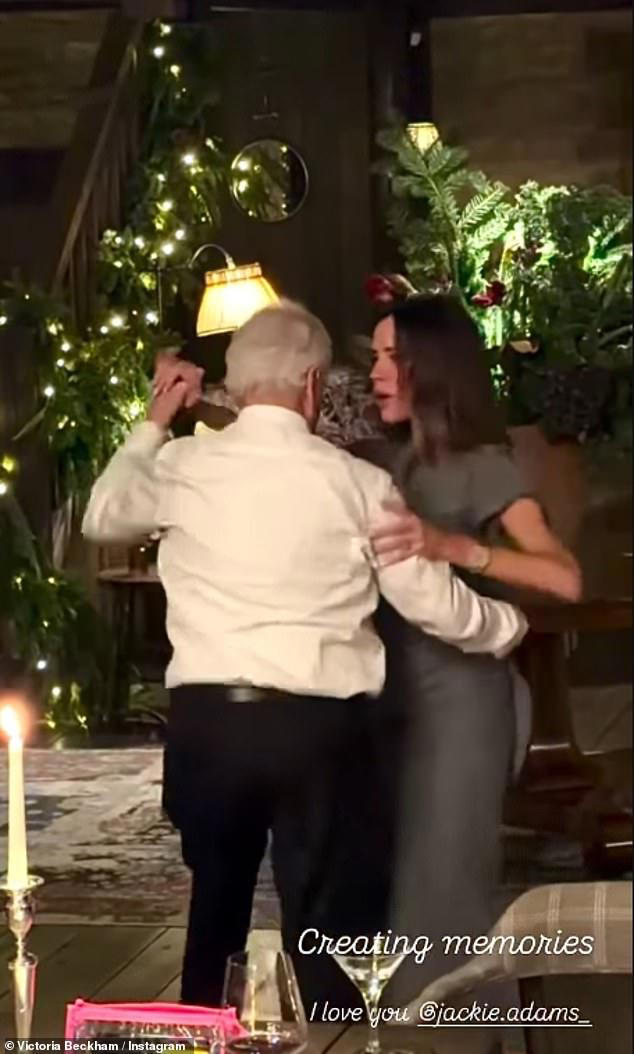 Heartwarming moment Victoria Beckham dances with her rarely-seen dad ...