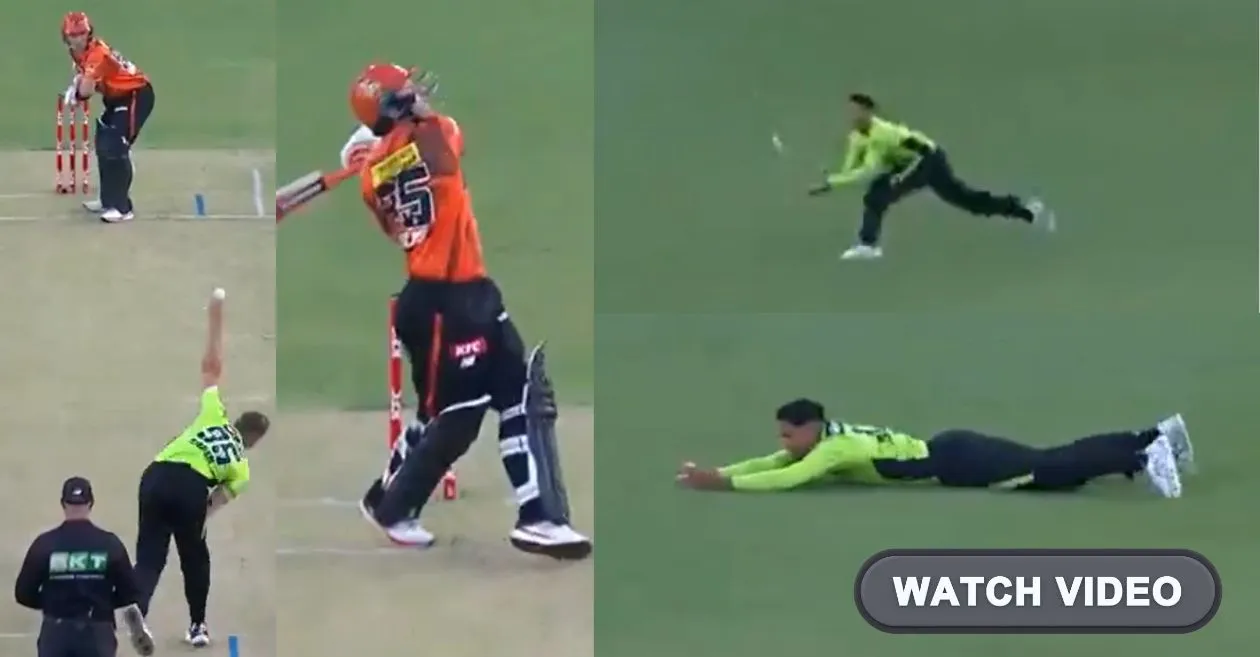 Watch: Tanveer Sangha takes a sensational diving catch to dismiss Josh ...