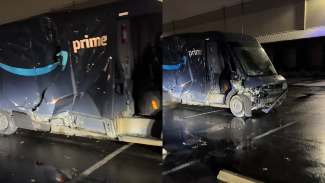 Amazon driver fears being fired after crashing delivery van and story ...
