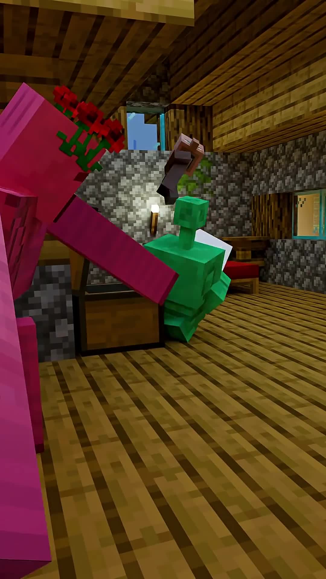 Minecraft sad copper golem vs imposter baby villager