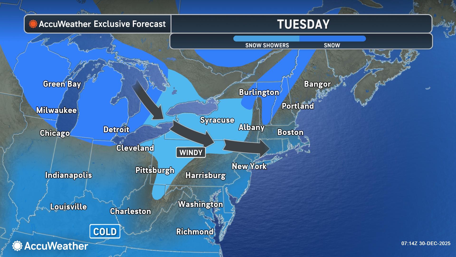 Gusty and cold conditions prevail in wake of powerful winds, lake ...