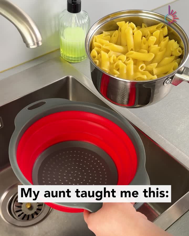 How to drain pasta with no strainer