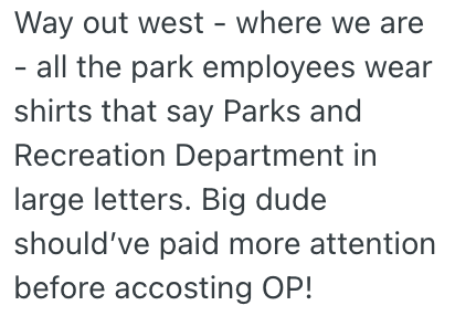 An electrician took a break in a public park after work, but he got ...