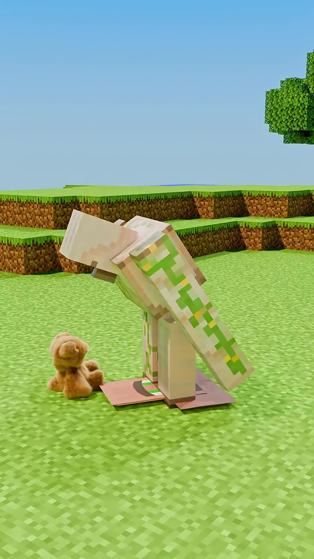 Minecraft iron golem revenge 3D simulation