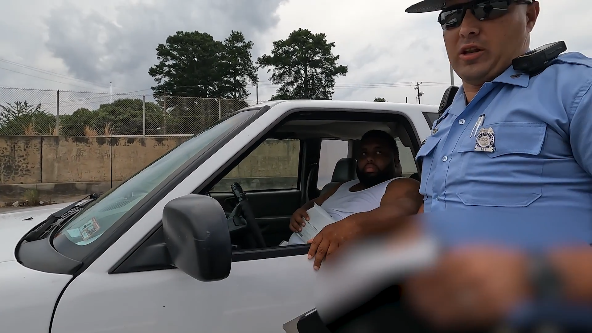 He asked for a break, then police explained policy, but then the car ...