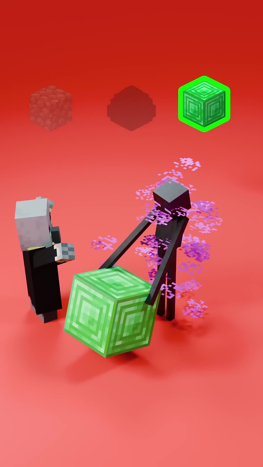 Minecraft mobs vs Enderman and Allay satisfying 3D cloth and fluid ...