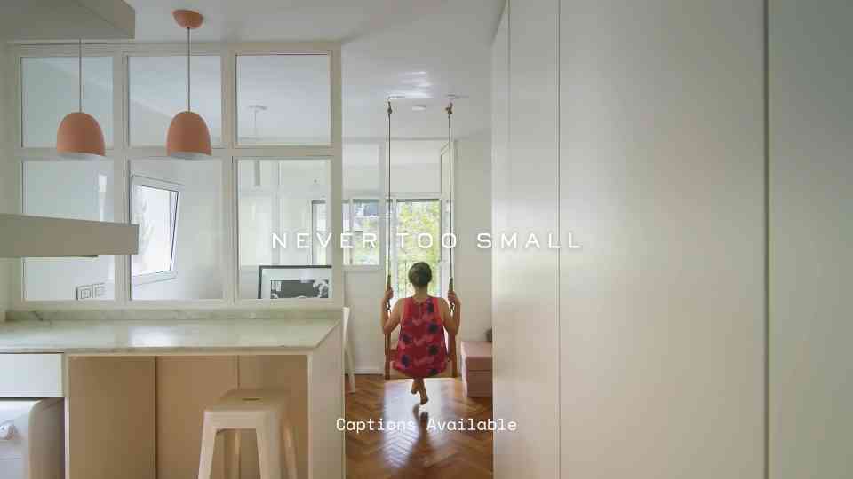 Calm and narrow minimalist apartment, Buenos Aires - 30sqm/323sqft