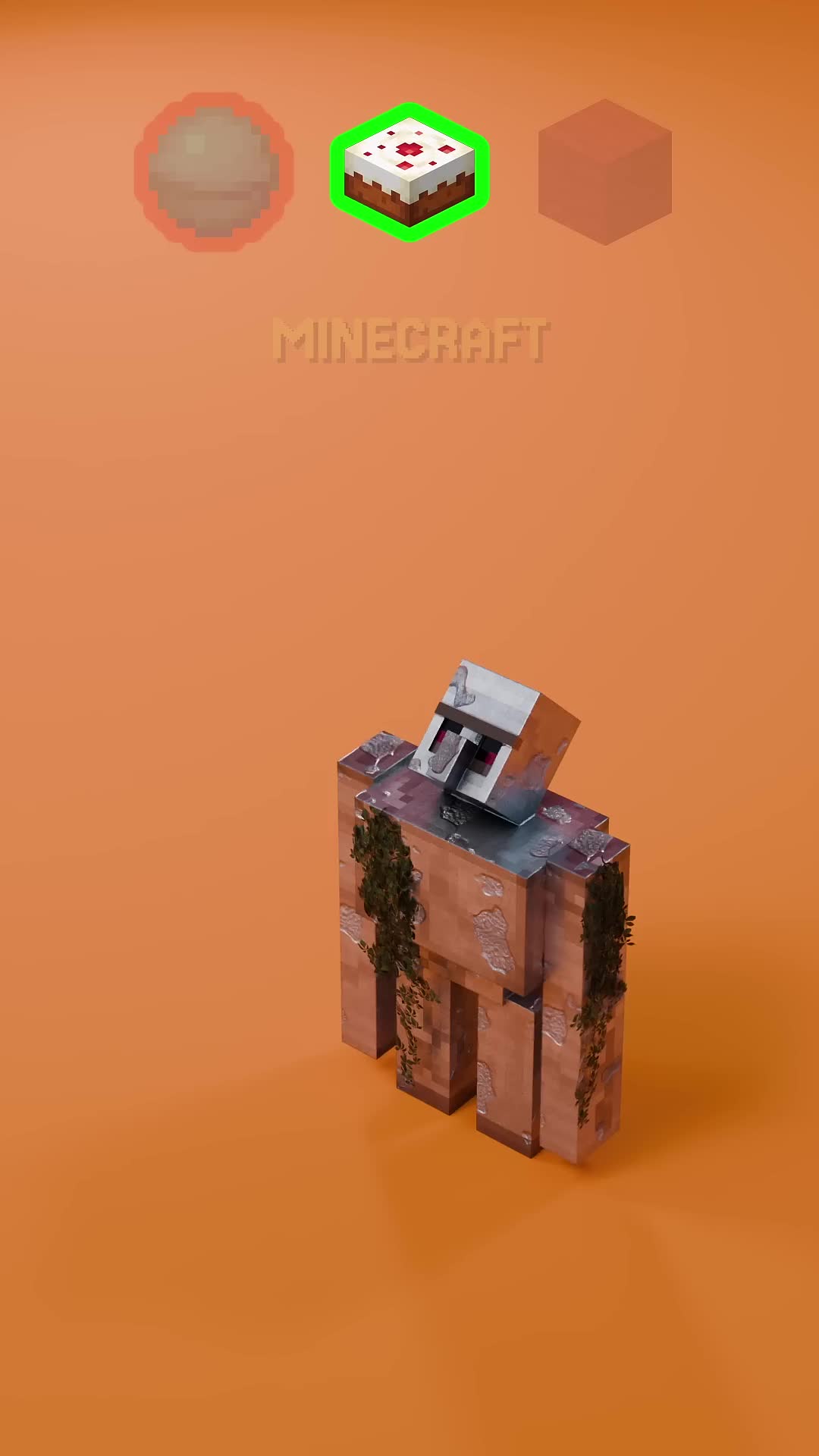 Minecraft iron golem vs real life satisfying 3D simulations!