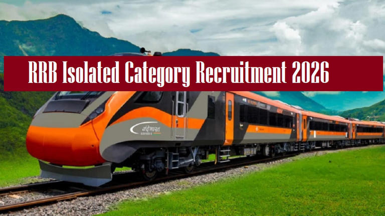 RRB isolated category recruitment 2026 notification out for 312 posts ...