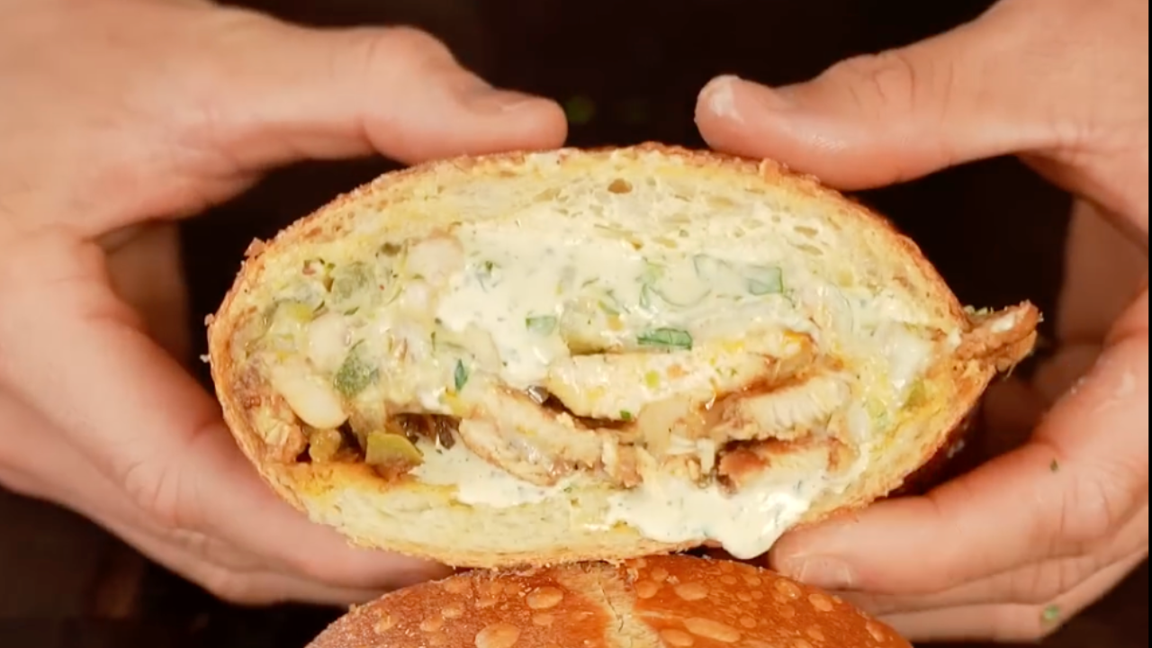 This Cajun chicken cheesesteak goes hard