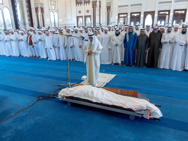 Look: Sheikh Hamdan joins funeral prayer for Sheikh Mohammed bin Obaid ...