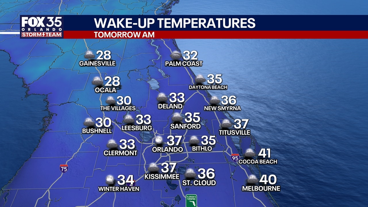 Orlando weather: Freeze warning, cold weather advisory amid Florida ...