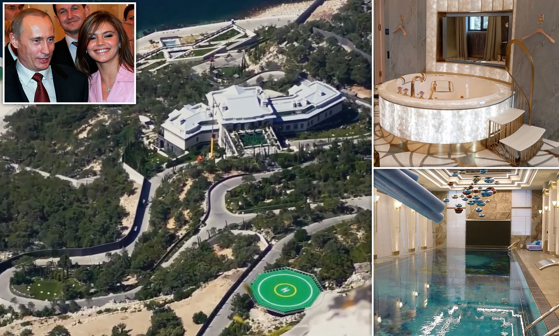 Putin 'builds secret £100million palace' in occupied Crimea