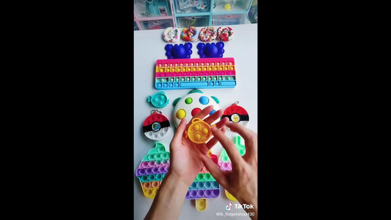 Playing Five Different Pop It