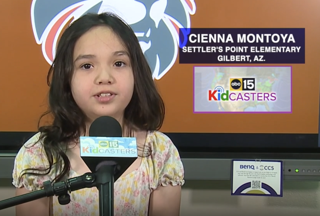 Kidcaster Cienna gives your Tuesday morning forecast from Settler's ...