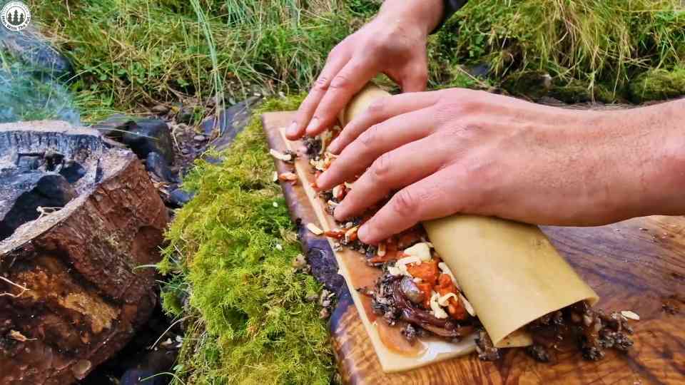 Snails prepared in nature with simple, old-school techniques