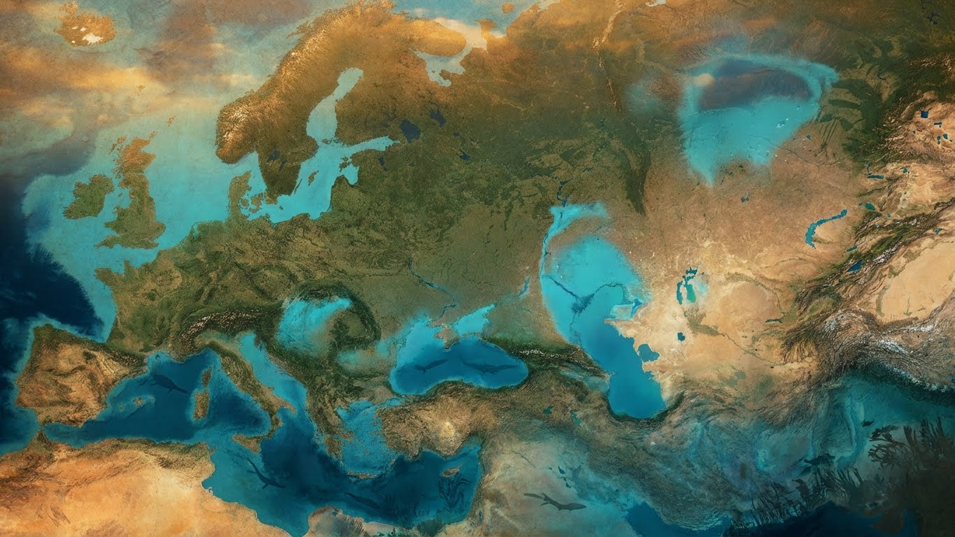 Europe’s ancient inland sea that once spanned continents