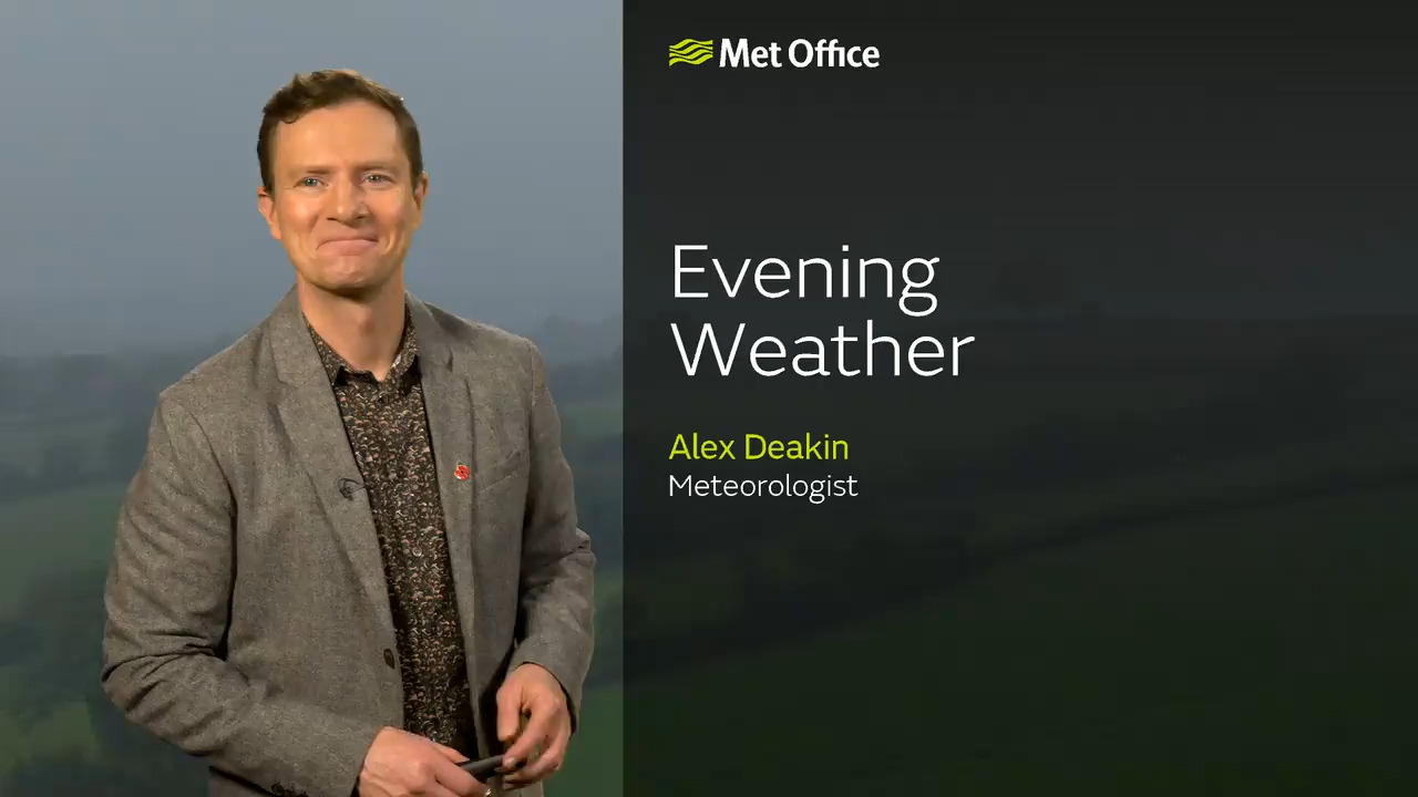 Met Office Monday Evening Weather Forecast 03/11/2025