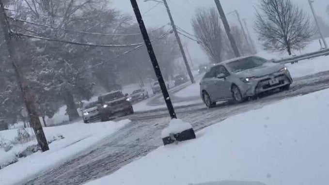 Parts of Washington County hit with heavy overnight snowfall