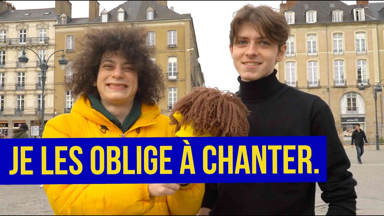 J'oblige les gens à chanter dans la rue 😂