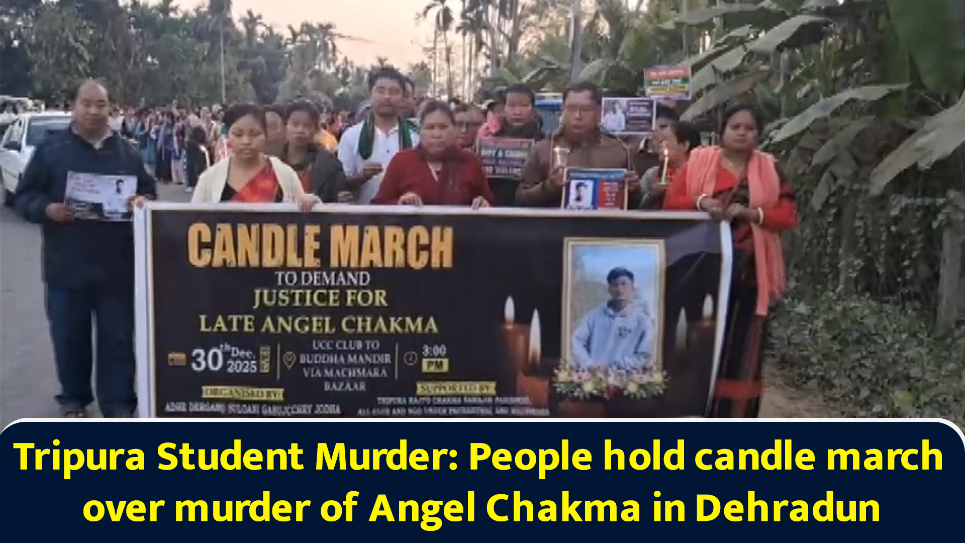 Tripura student murder: People hold candle march over murder of Angel ...