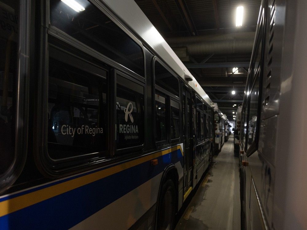 Three buses damaged in Monday fire at City of Regina transit depot
